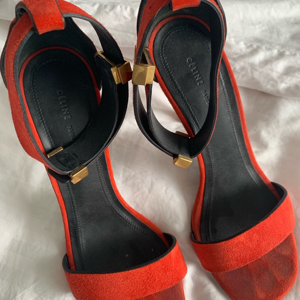 Celine Suede Heels - Gem